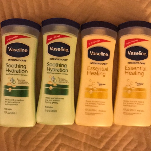 Vaseline | Bath & Body | Lot Of 4 Vaseline Intensive Care Lotion ...